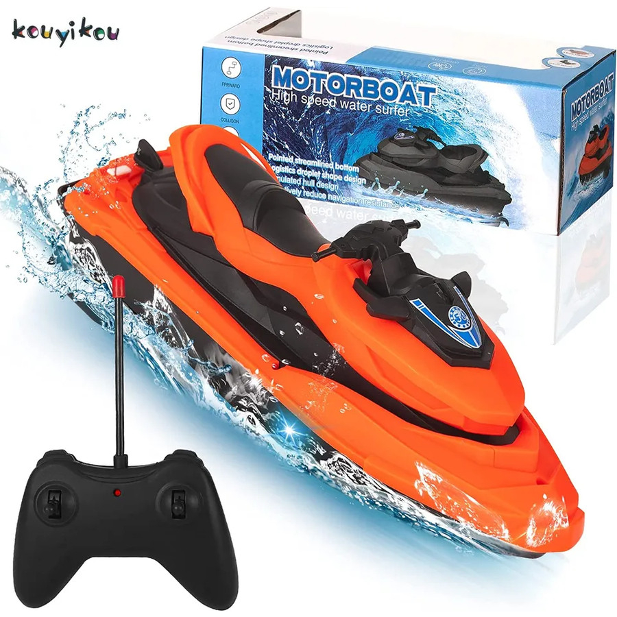 Jual Mainan Remote Control Kapal Motor Boat RC JET SKI | Shopee Indonesia