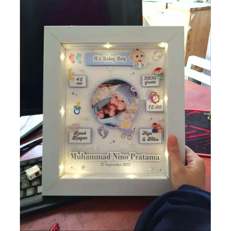 Jual Biodata Baby 3D 10R | Biodata Pop Up 3D | Baby Born Bio Frames ...