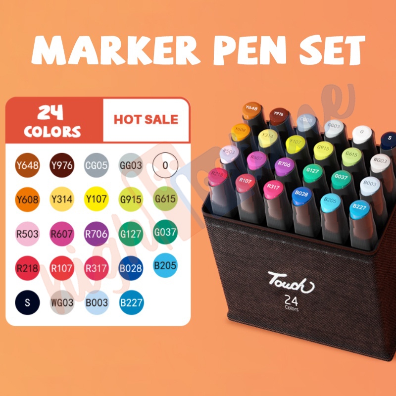 Jual Hightune Spidol Sketsa Spidol Umum 24/60/80/100/120 Warna Spidol ...