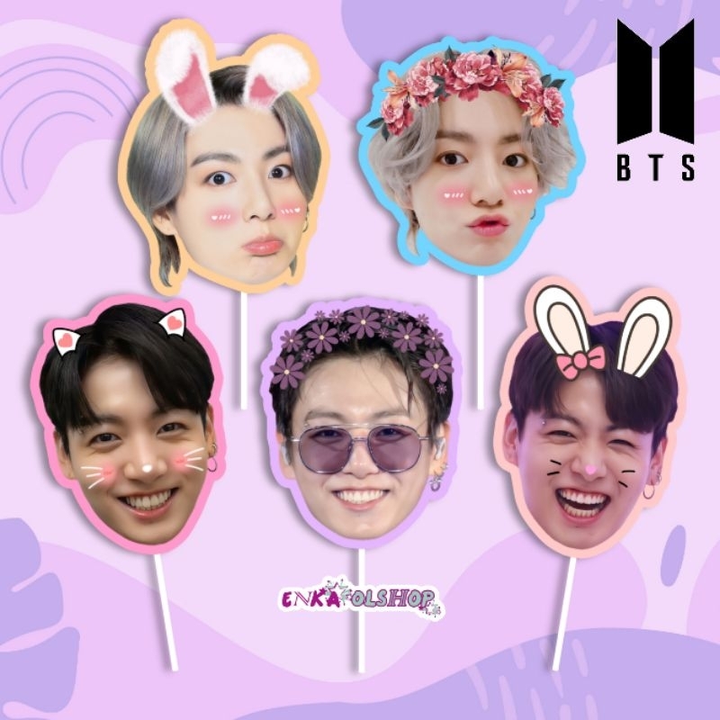 Jual FAN FACE/KIPAS MUKA BTS : JUNGKOOK (KIYOWO VERSION) handfan, kipas ...