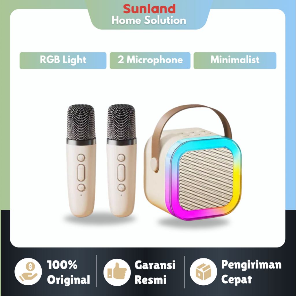 Jual WINUP Karaoke Speaker Bluetooth 2 IN 1 MIC SET Mini Machine with Wireless Microphone ...
