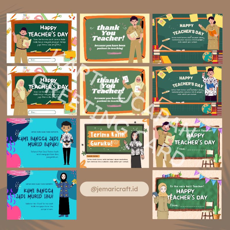 Jual Kartu Ucapan Hari Guru Shopee Indonesia
