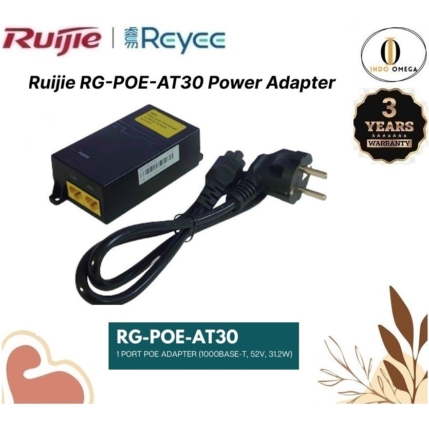 Jual Ruijie RG-POE-AT30 PoE Adapter Gigabit RG POE AT30 AT 30 | Shopee Indonesia