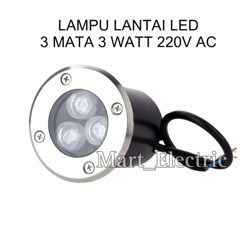 Jual LAMPU LANTAI LED 3 MATA 3 WATT 220V AC STEP LIGHT OUTDOOR UPLIGHT LED | Shopee Indonesia