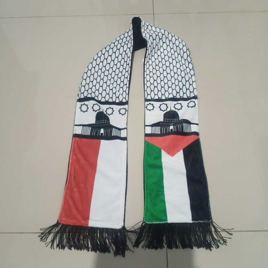 Jual Syal palestina 2in1 bahan Yelvo halus dan lembut 2in1 Bisa untuk ...