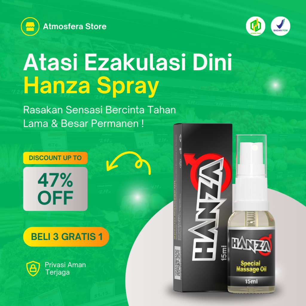 Jual Hanza Spray Minyak Urut Obat Pembesar mr p Pennis Stamina Obat Kuat Oles Penis Tahan Lama ...