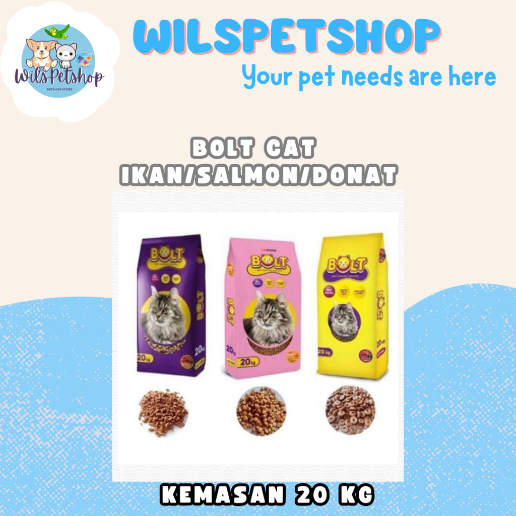 Jual Makanan Kucing - Bolt Dry Food Cat 20Kg All Variant (REGULER ...
