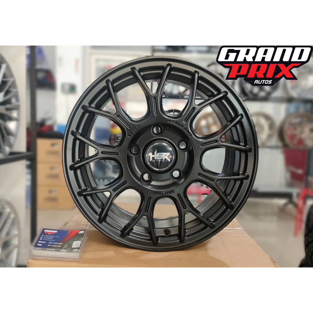 Jual Velg-Pelek Mobil Warna Full Hitam HSR RAI-S5 Model Akar Ring 15 ...