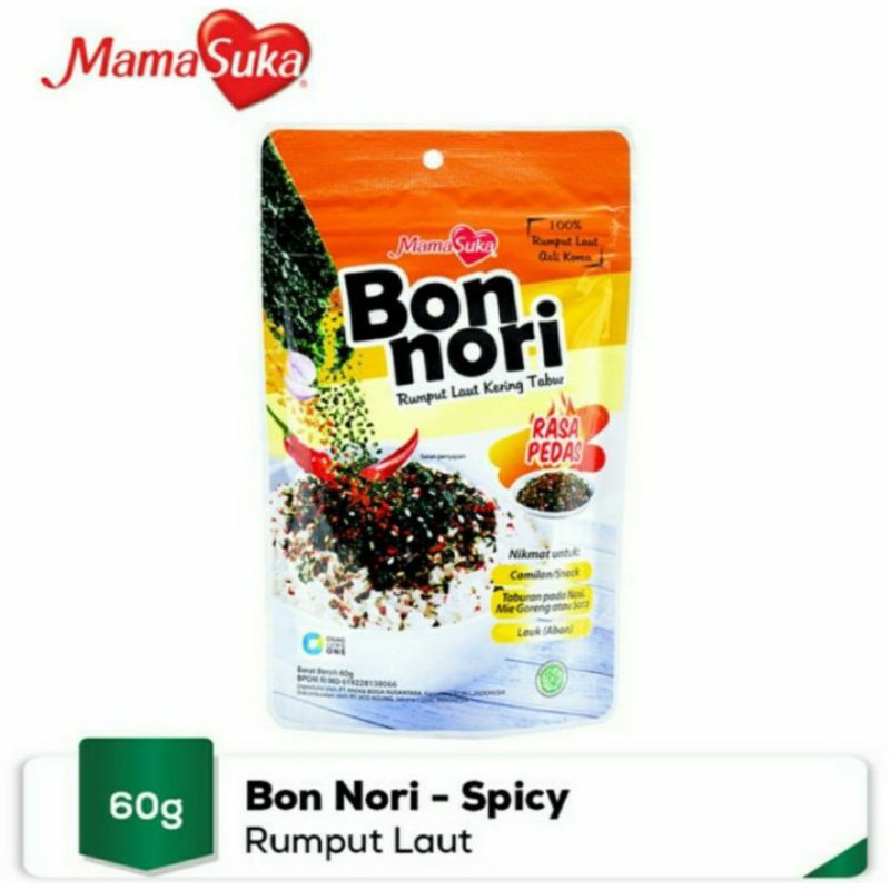 Jual Mama Suka GIM Bori Nori Rumput Laut Pedas 60gr Pouch Ziplock ...
