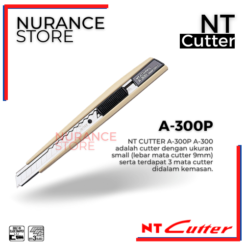 Jual NT CUTTER A-300P A-300 ORIGINAL JAPAN | Shopee Indonesia