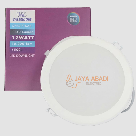 Jual Lampu downlight Led valescom 12w 12watt inbow bulat putih super bright | Shopee Indonesia