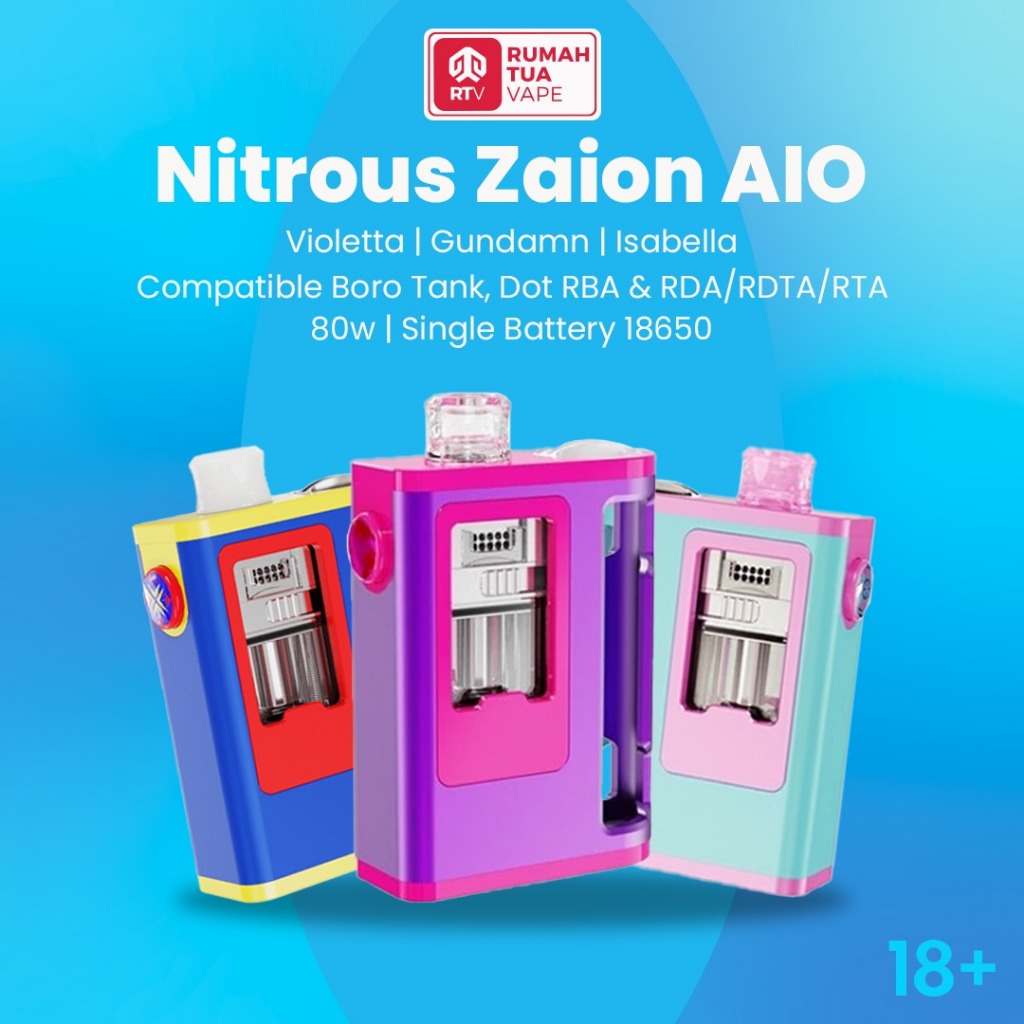 Jual NITROUS ZAION 80W SINGLE 18650 BATTERY AIO KIT | Shopee Indonesia