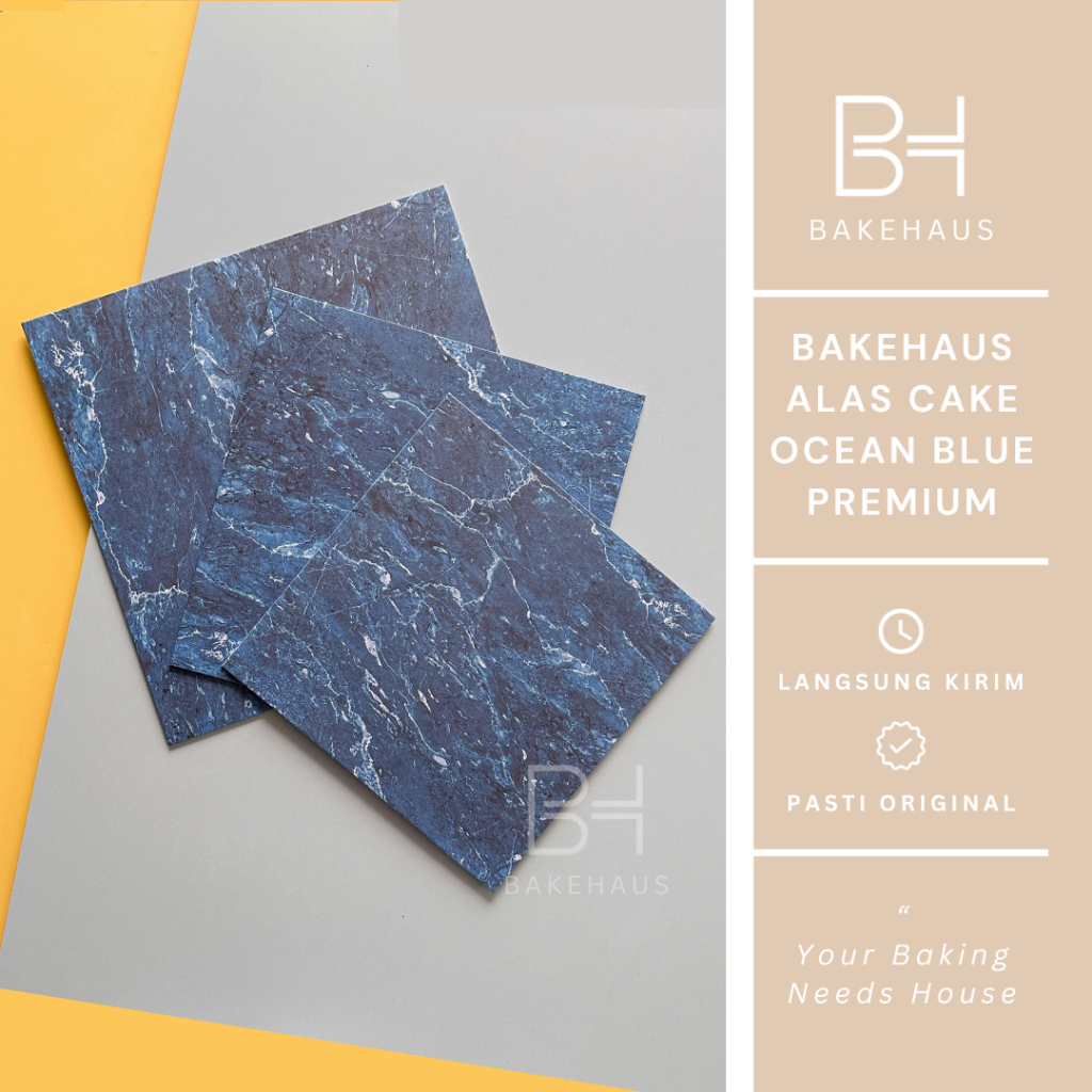 Jual ALAS CAKE KUE HARDBOARD TATAKAN MOTIF OCEAN BLUE PREMIUM SERIES ...