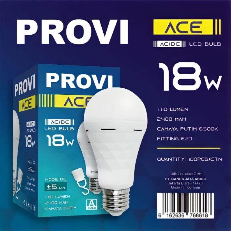 Jual Lampu Led Emergency Provi / Panaled Genio 9w 12w 18w - Lampu ...