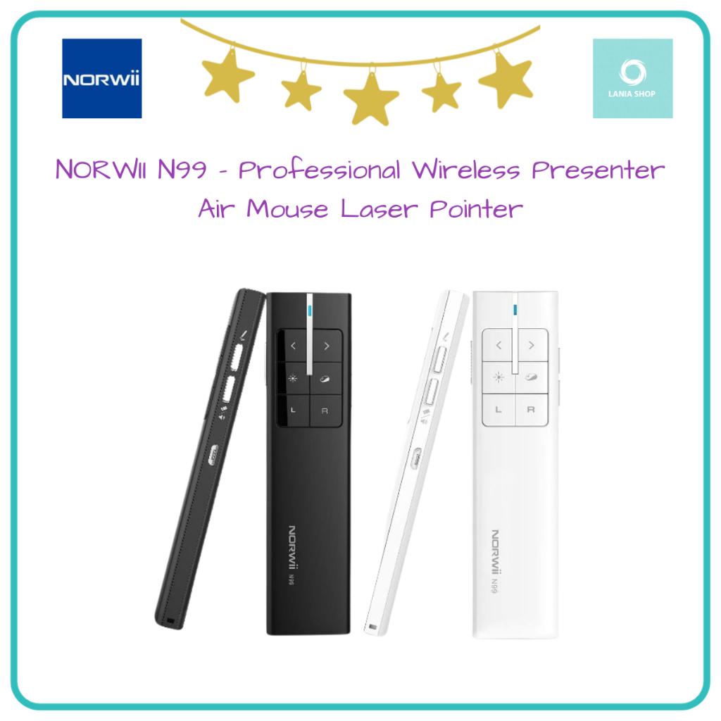 Jual NORWII N99 - Professional Wireless Presenter Air Mouse Laser Pointer | Shopee Indonesia