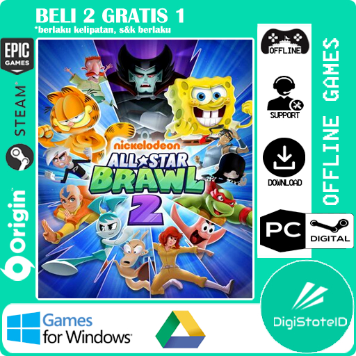 Jual PC Games Nickelodeon All-Star Brawl 2 Deluxe Edition | Shopee ...