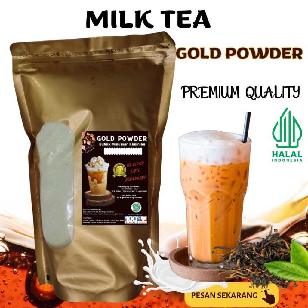 Jual GOLD Powder 1 Kg RASA MILK TEA bubuk minuman premium / Minuman ...