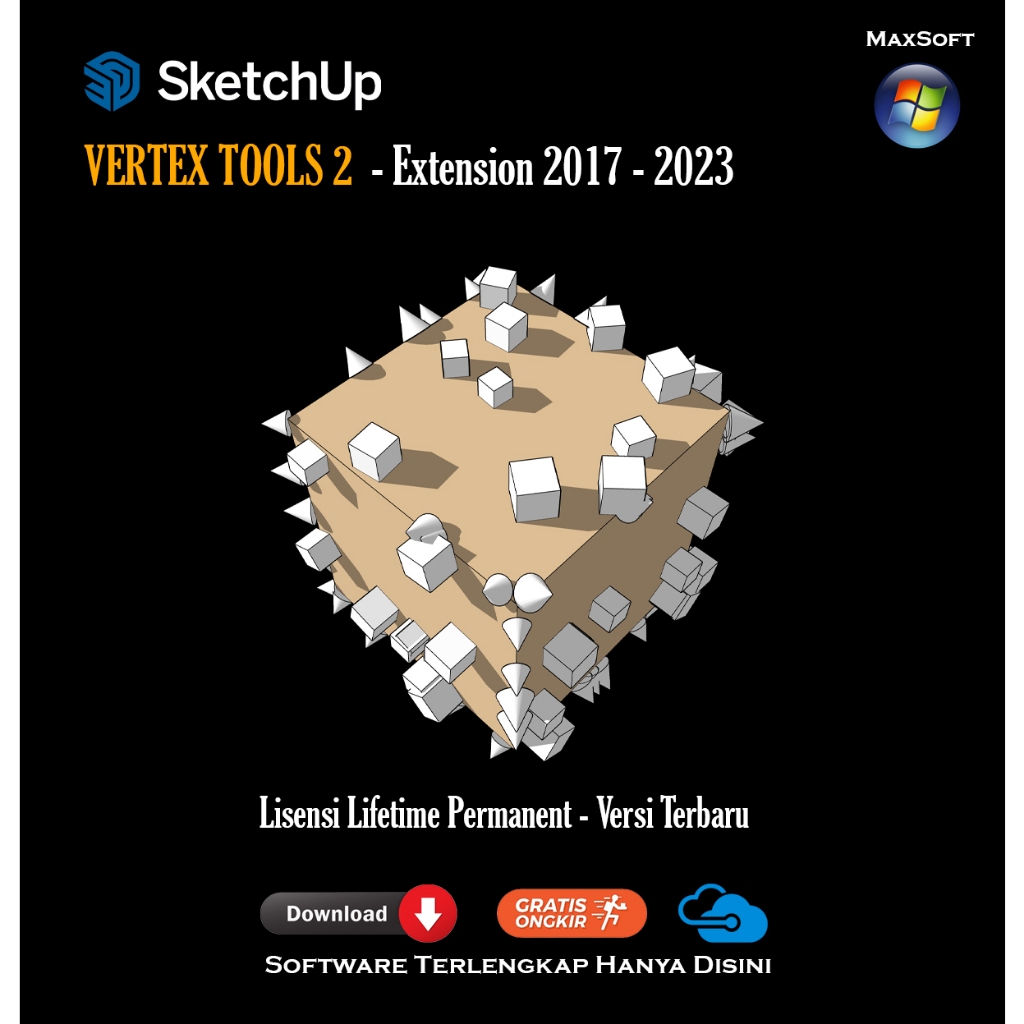 Jual Vertex Tools 2 Sketchup Extension Plugin Lisensi Permanen Shopee