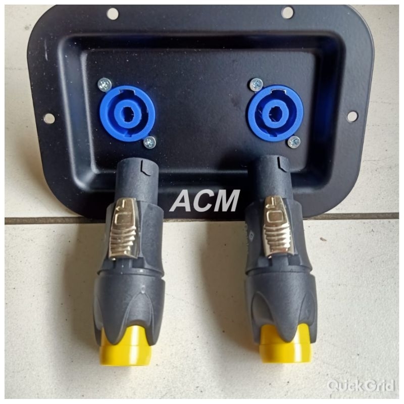 Jual PLAT/TERMINAL BOX SPEAKER LENGKAP DENGAN SPIKON INPUT OUTPUT ...
