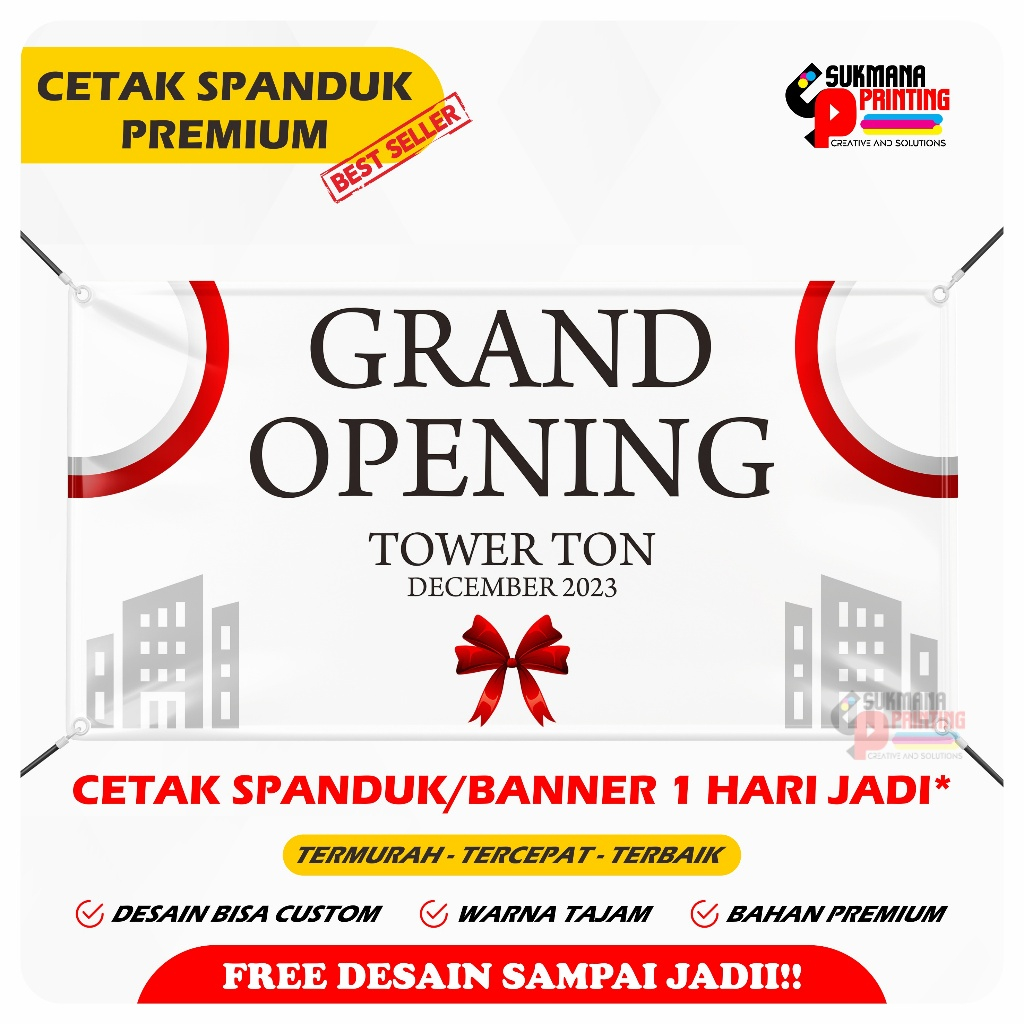Jual CETAK SPANDUK BANNER GRAND OPENING TEMPAT MAKAN BARU KANTOR BARU ...