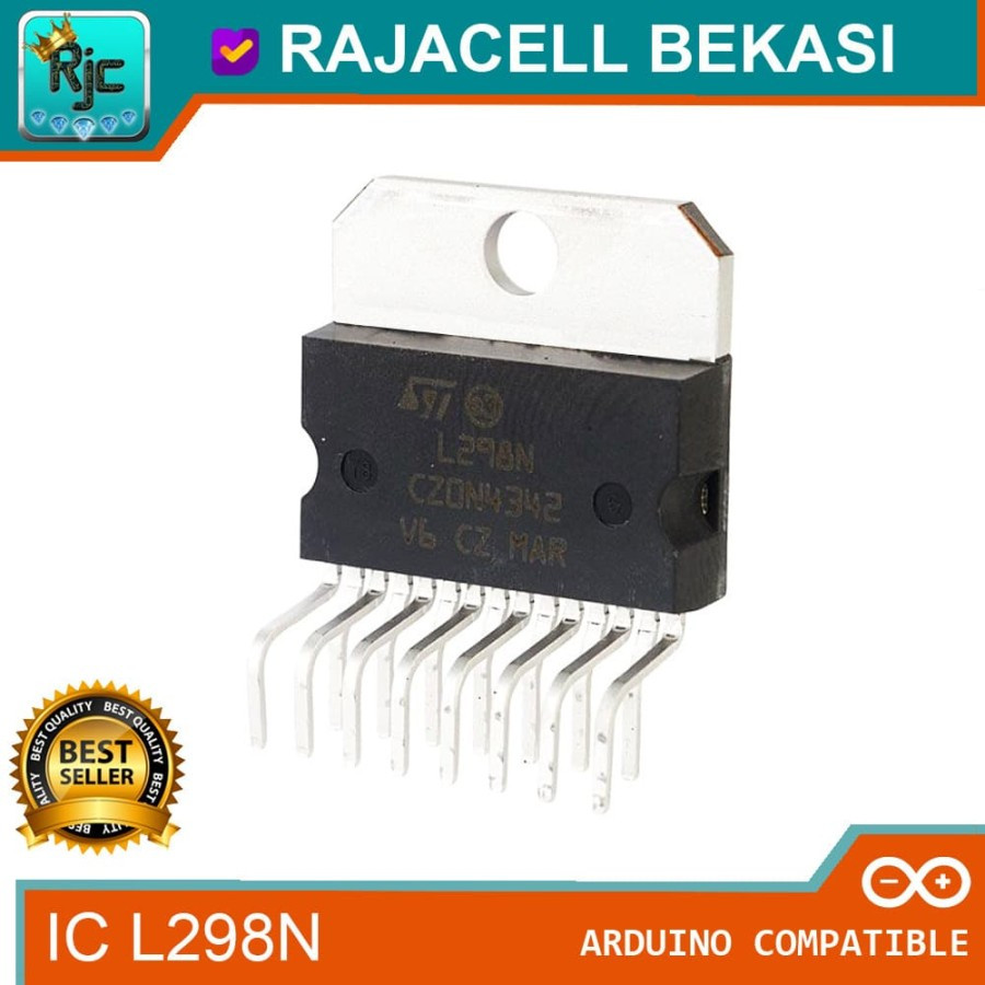 Jual IC L298N ZIP-15 Chip Motor Driver Full Dual Channel H-Bridge | Shopee Indonesia