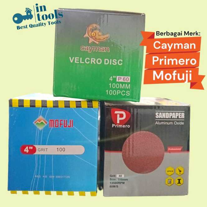 Jual Amplas Bulat uk 4 inch / Pack isi 100 Lembar | Shopee Indonesia