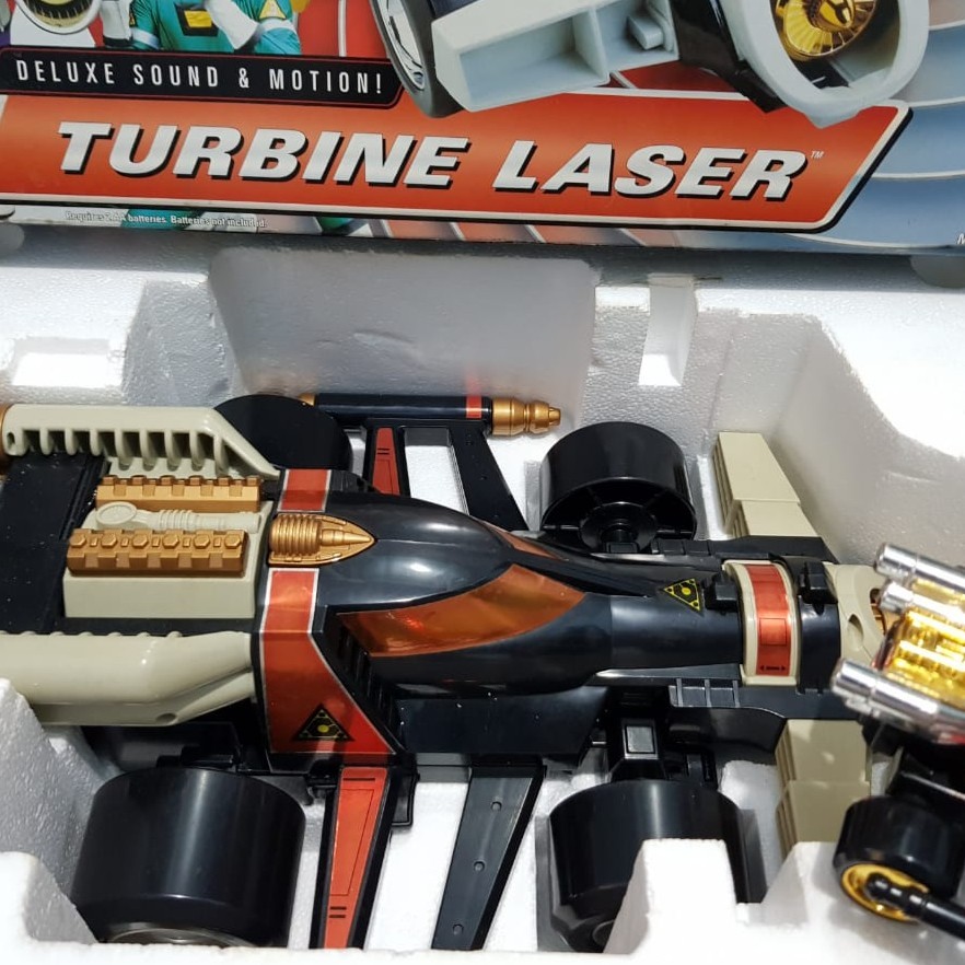 Jual POWER RANGER RANGERS TURBO TURBINE LASER MEGAZORD ORIGINAL BANDAI ...