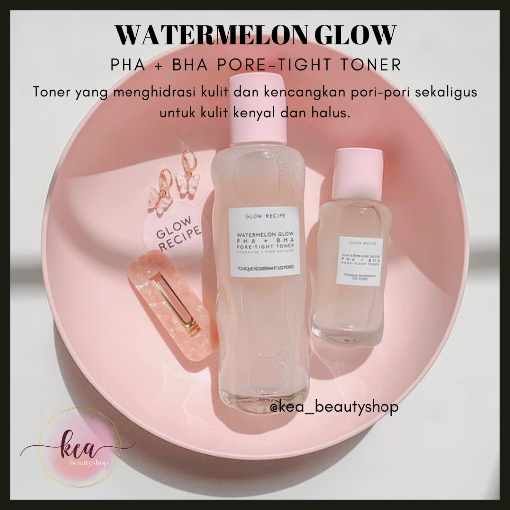 Jual GLOW RECIPE WATERMELON GLOW PHA + BHA PORE TIGHT TONER 40ML | Shopee Indonesia