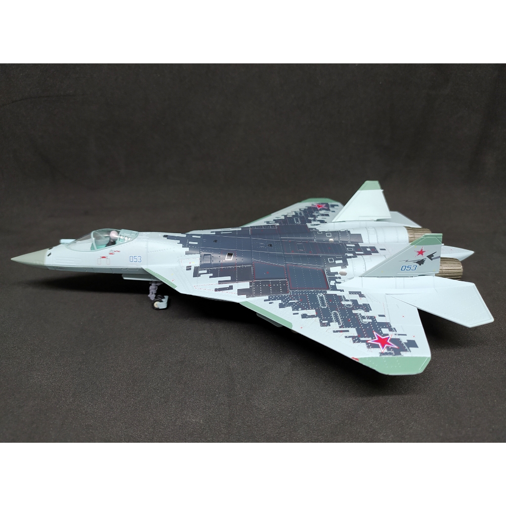 Jual Diecast Militer Pesawat Tempur Jet Sukhoi Su-57 Felon Rusia T-50 ...