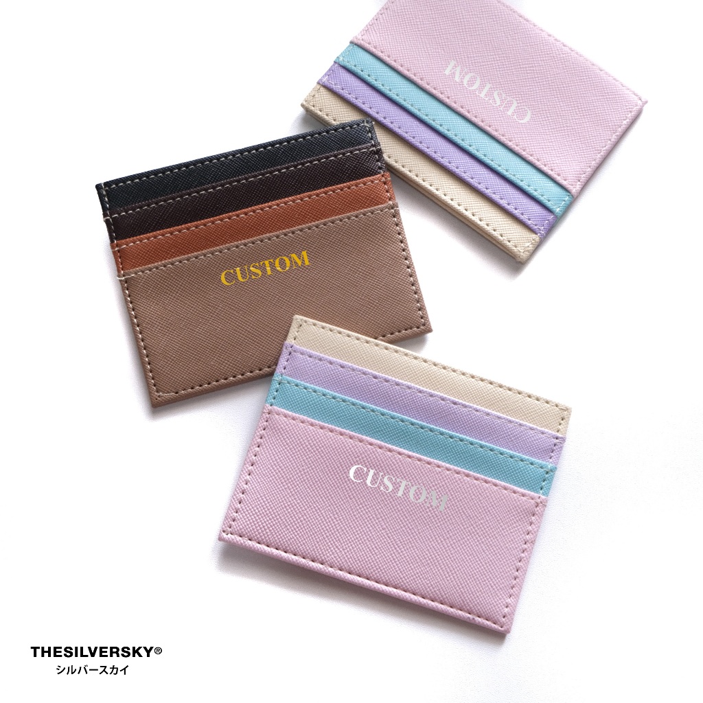 Jual Thesilversky Custom Nama Card Holder | Dompet Kartu Tulisan ...