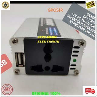 Jual G226 ORIGINAL adaptor power Inverter 12v DC to AC 300 Watt wat usb ...