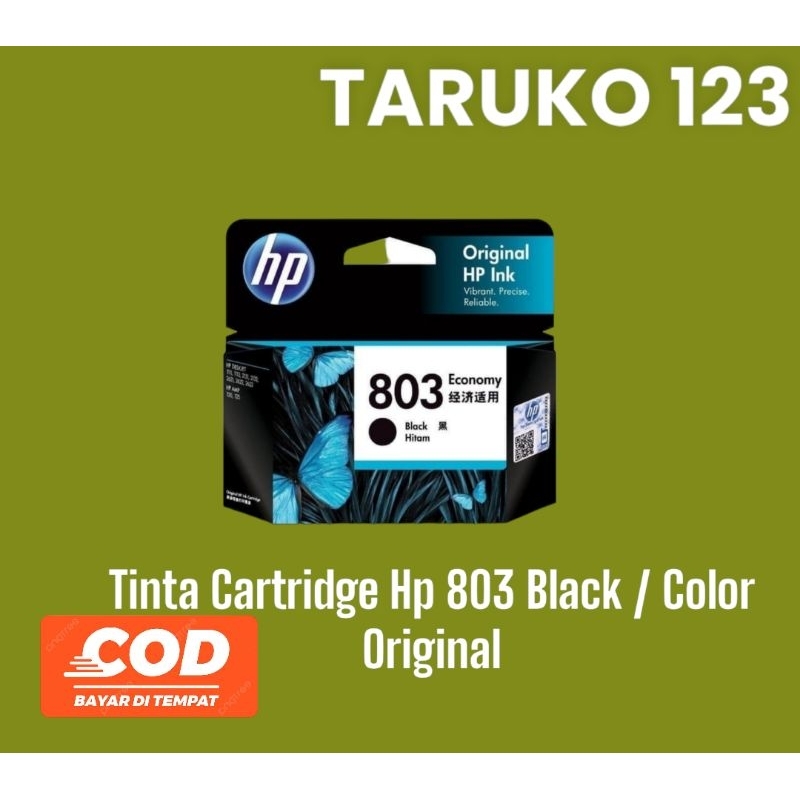 Jual CARTRIDGE HP 803 BLACK ORIGINAL | Shopee Indonesia