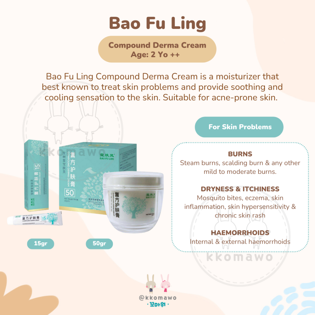 Jual Bao Fu Ling / Krim Luka / Bakar / Gatal / Ruam / Original 100% ...