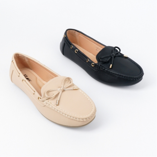 Jual Blow Alma Moccasin Flats Shoes Wanita Sepatu Hitam Balet Women ...