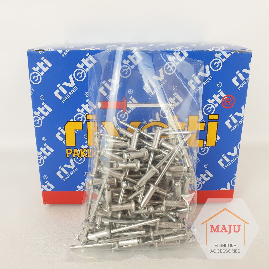 Jual Paku Rivet 100 pcs 540 4 mm x 11 mm Grosir RIVETTI MASTER Eceran ...