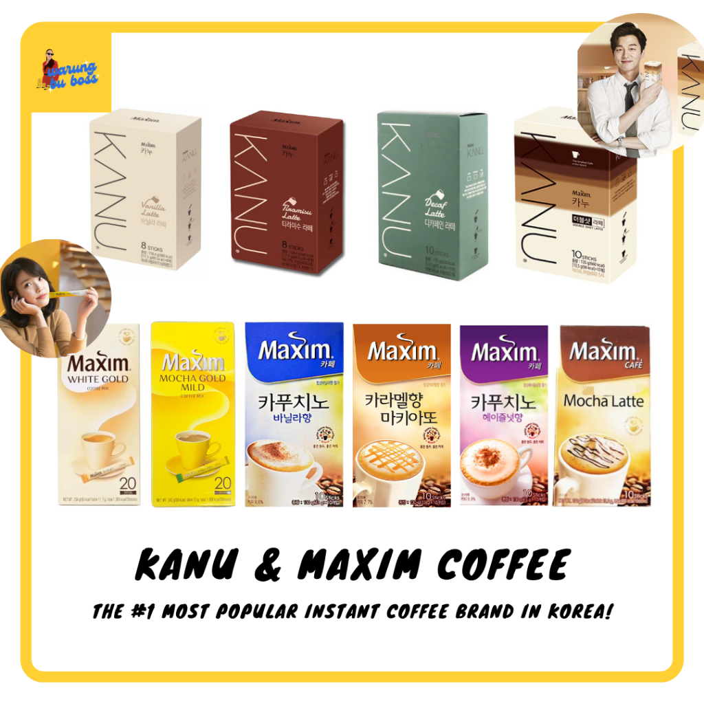Jual Maxim Kanu Coffee Korean Maxim Coffee 맥심 커피 믹스 All Variant Choco ...