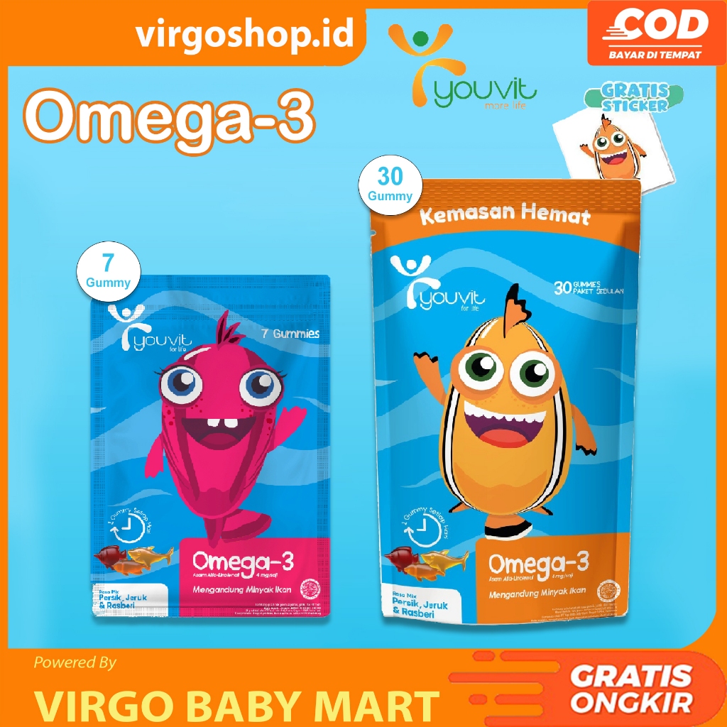 Jual Youvit Omega-3 Multivitamin Anak Untuk Tumbuh Kembang Dengan ...