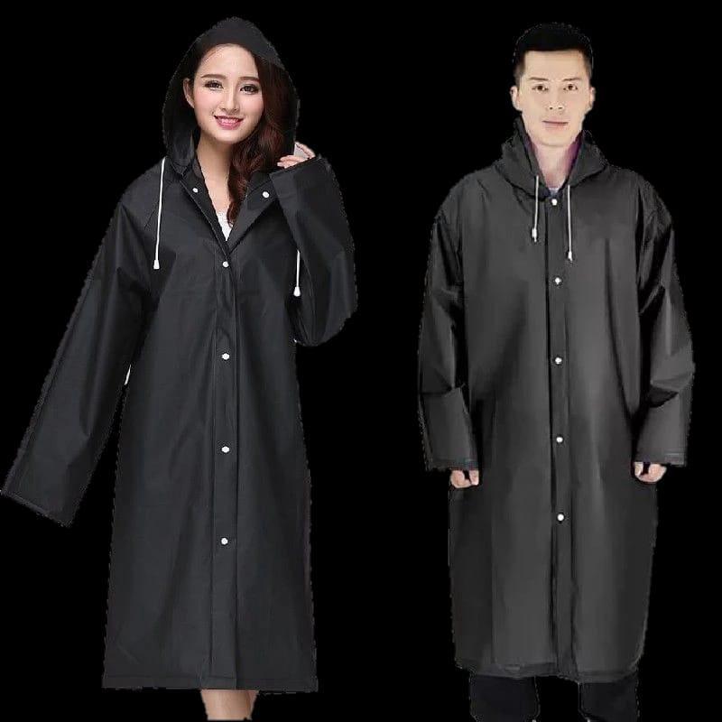 Jual STV Jas Hujan Eva Mantel Hujan Dewasa Semi Transparan Polos Tebal ...