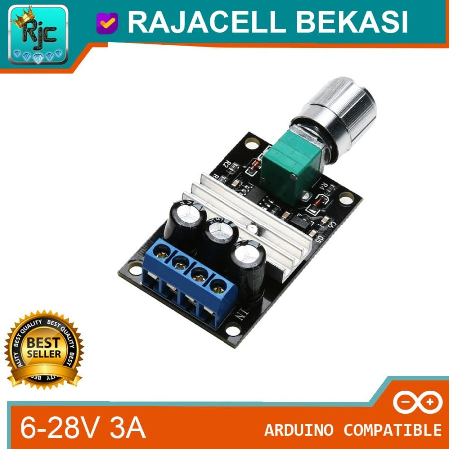 Jual 3A PWM Motor DC Speed Controller Kecepatan 6-28V Light dimmer lampu | Shopee Indonesia