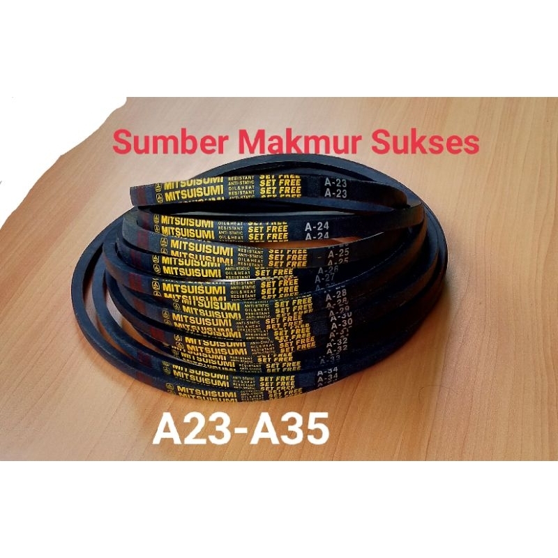 Jual V BELT VANBELT A23 A24 A25 A26 A27 A28 A29 A30 A31 A32 A33 A34 A35 MITSUISUIMI A CLASS ...