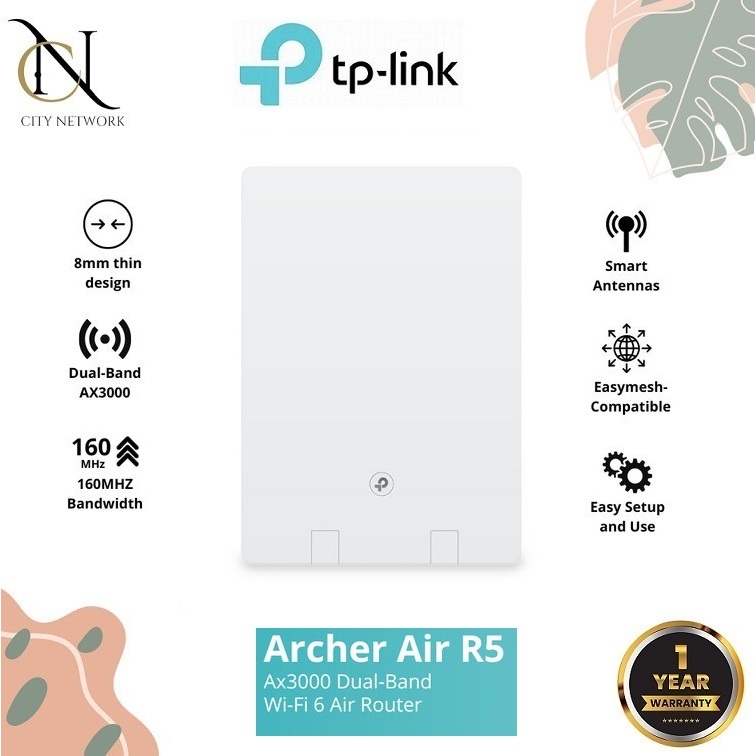 Jual TP-Link Archer Air R5 AX3000 Dual-Band Gigabit Wi-Fi 6 Air Router ...