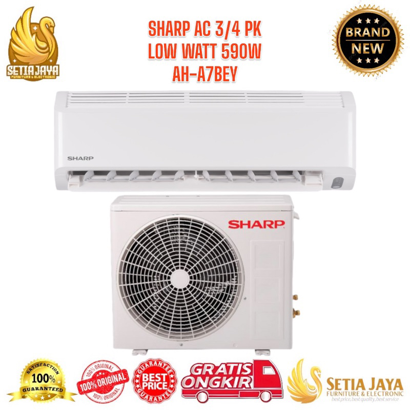Jual SHARP AC 3/4 PK + PEMASANGAN / AC SHARP 3/4 PK + INSTALASI / AC SHARP LOW WATT 3/4 PK ...