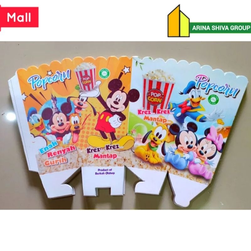 Jual 300 LEMBAR KERTAS POPCORN 12 × 6 BAHAN DUPLEK POPCORN BERKUALITAS ...