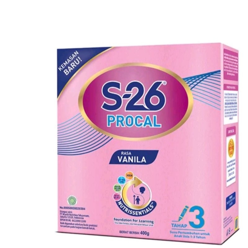 Jual S26 Procal Regular Tahap 3/4 400 / 700gram Vanila Nutrissentials ...