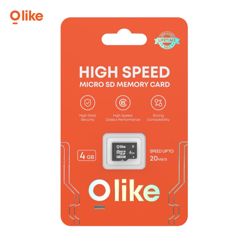 Jual MEMORI MicroSD Olike TF4G High Kapasitas 4GB Speed with Package ...