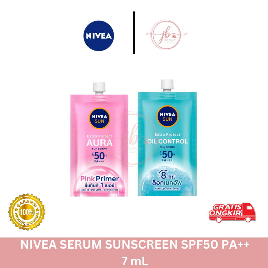 Jual NIVEA Extra Protect Sun Serum Sunscreen SPF50 PA++ 7mL SACHET ...