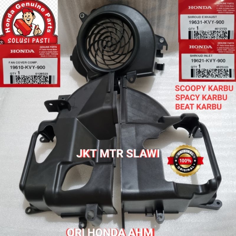 Jual cover tutup mesin atas KVY bawah 1set, tutup kipas 1set komplit ...