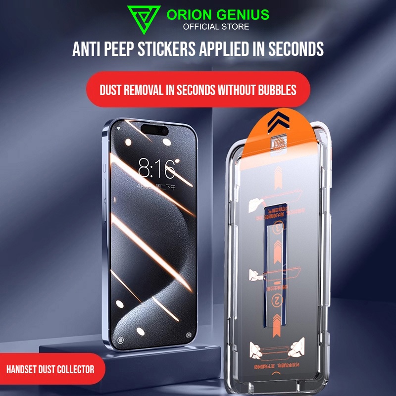 Jual Orion Genius Tempered Glass Black Superfit Screen Protector for ...