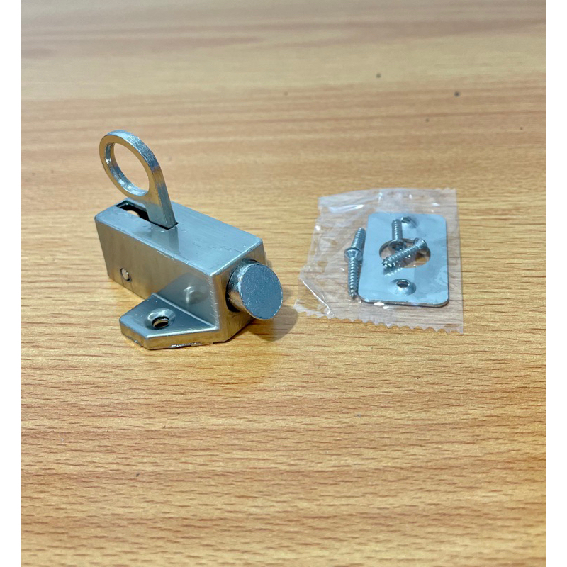 Jual SPRING KNIP / KUNCI JENDELA JUMBO KOTAK / KUNCI JENDELA SILVER ...