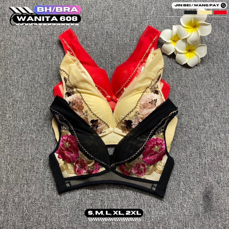 Jual Bra / BH Import 608 Ibu Menyusui Motif Renda Tanpa Kawat | Shopee ...